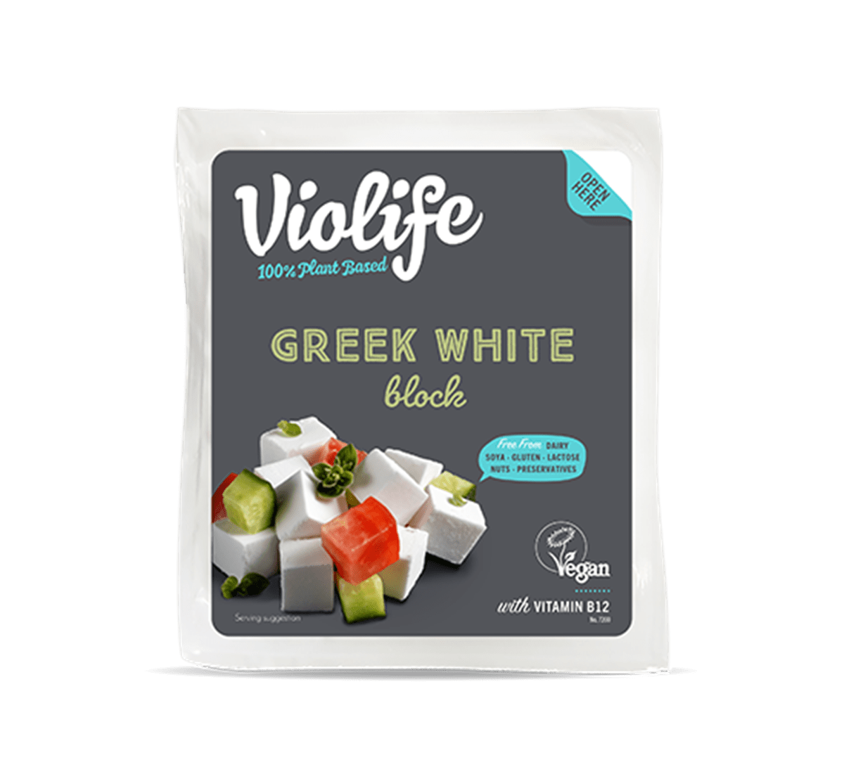 Greek White block: Plant based & Vegan | Violife