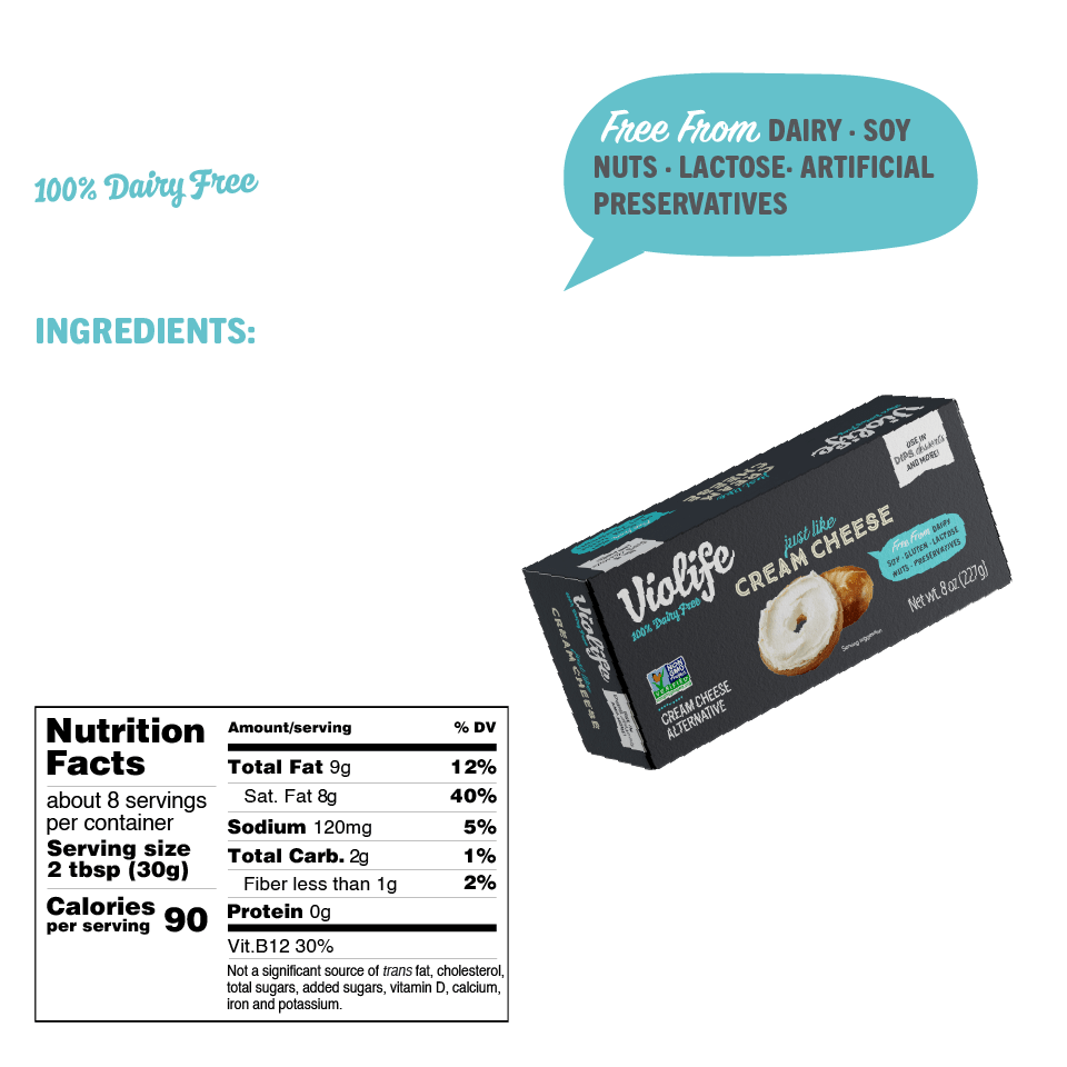 Just Like Cream Cheese Block: Dairy Free & Vegan | Violife