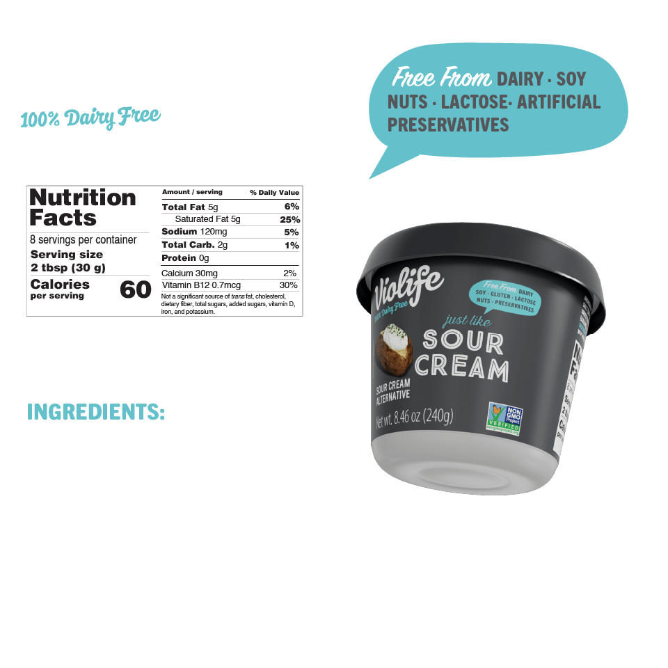 Just Like Sour Cream: 100% Dairy Free & Vegan | Violife