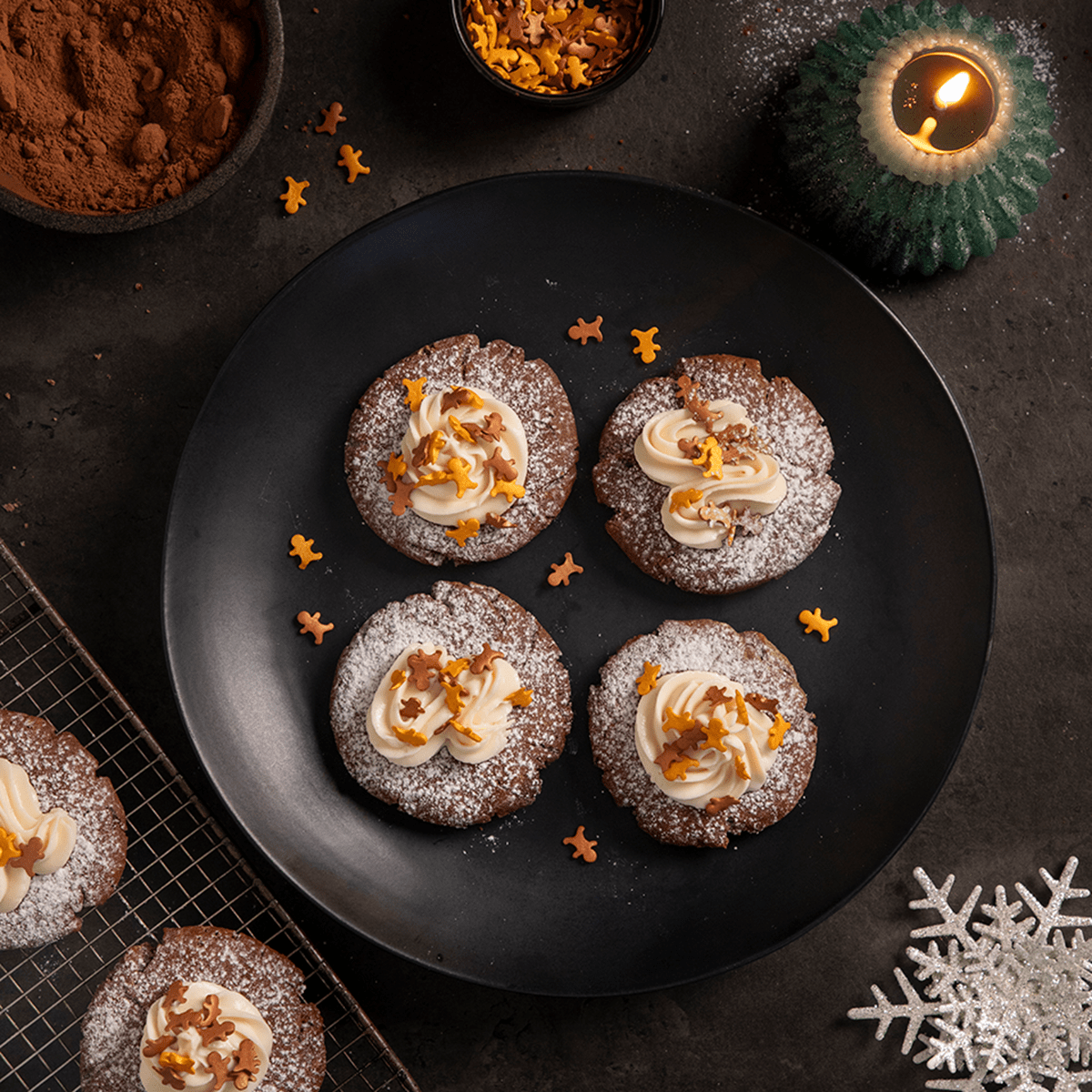 No Sugar Xmas Cookies | Violife