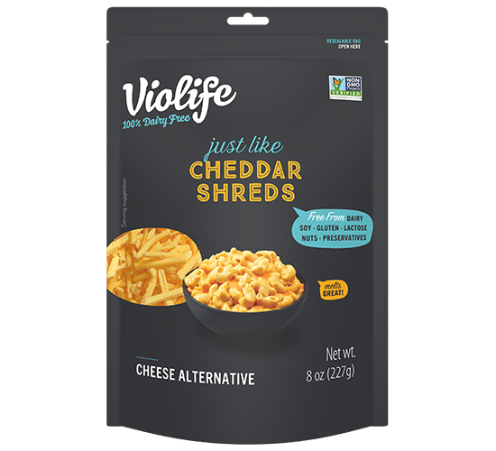 Just Like Cheddar Shreds: Dairy Free & Vegan Cheese | Violife