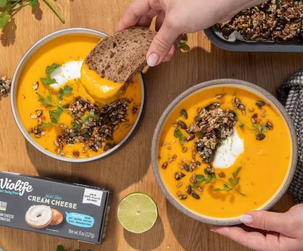 Carrot and Ginger Soup | Violife